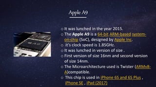 Apple mobile processors | PPTX