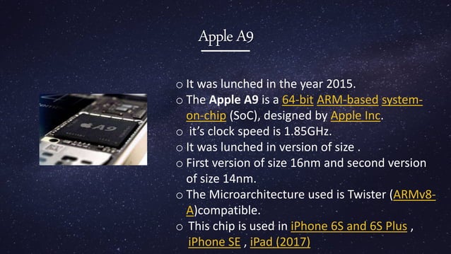 Apple mobile processors | PPT