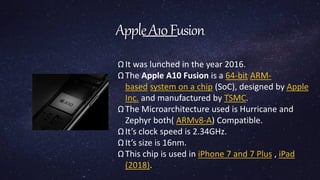 Apple mobile processors | PPTX
