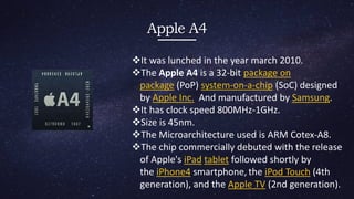 Apple mobile processors | PPTX