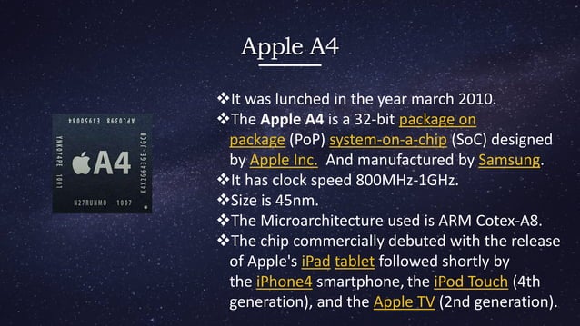 Apple mobile processors | PPT