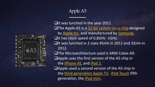 Apple mobile processors | PPTX