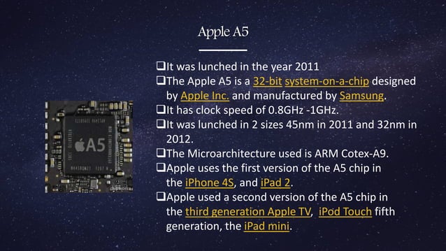 Apple mobile processors | PPT