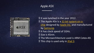Apple mobile processors | PPTX