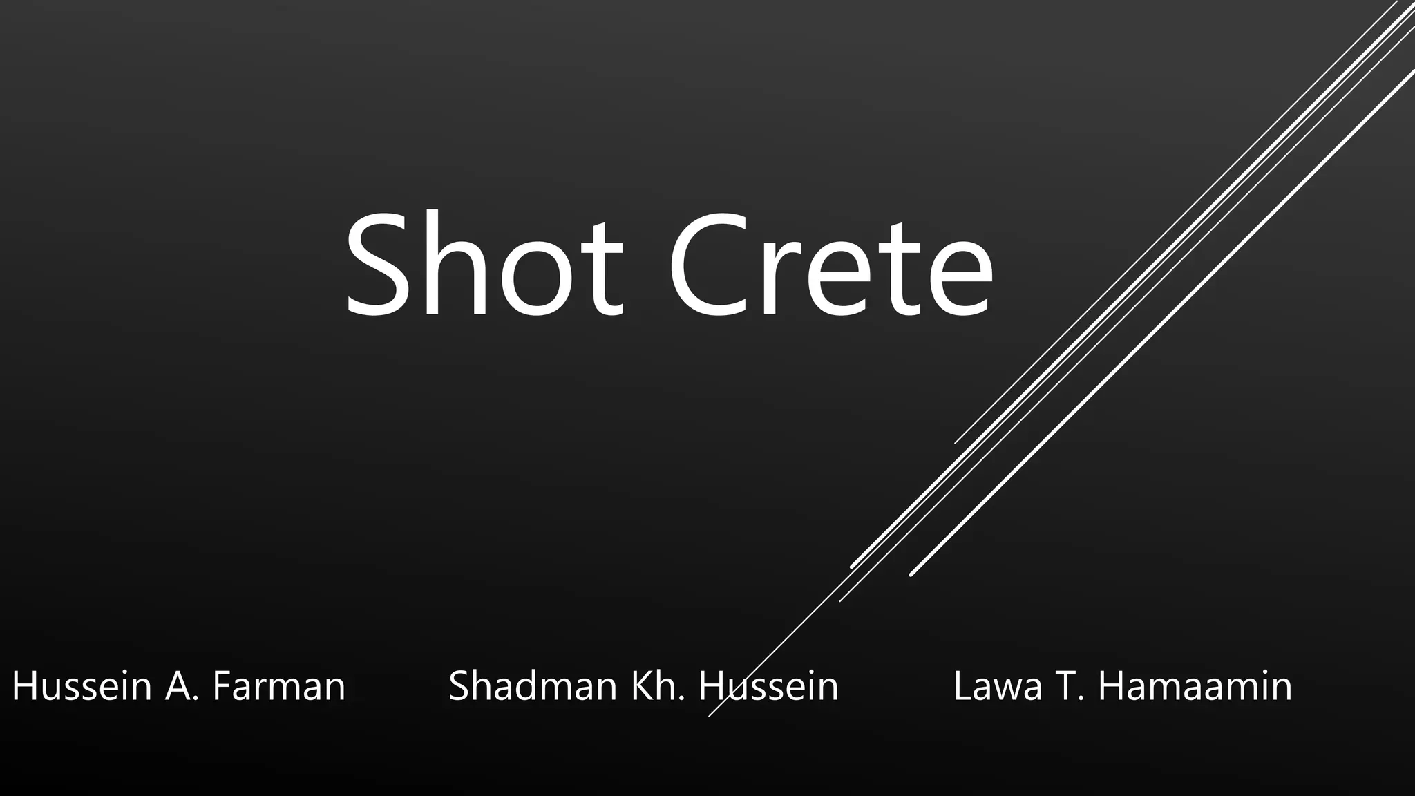 Shotcrete types and application - university of Halabja | PPT