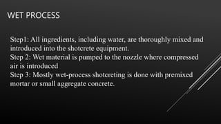 Shotcrete types and application - university of Halabja | PPT