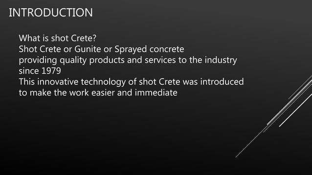 Shotcrete types and application - university of Halabja | PPT