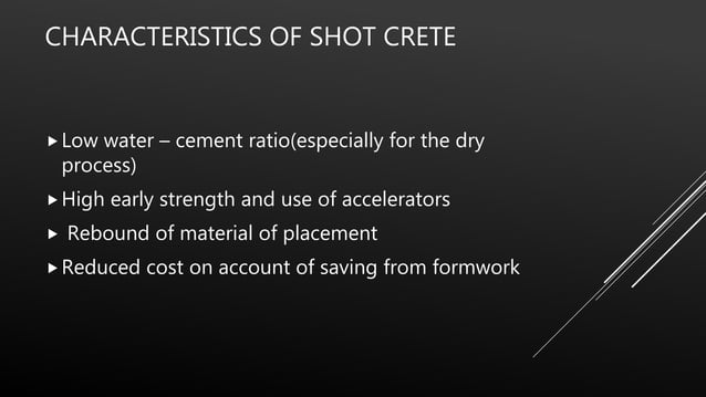 Shotcrete types and application - university of Halabja | PPT