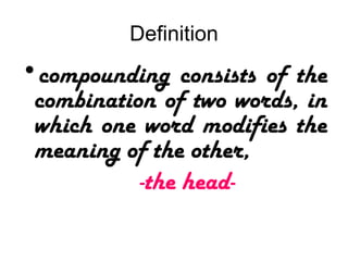 compounding | PPT