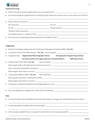 Multifamily Demo Day - Effective Vendor Demos & Asking the Right ...