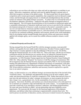 New National Strategy Narrative | PDF
