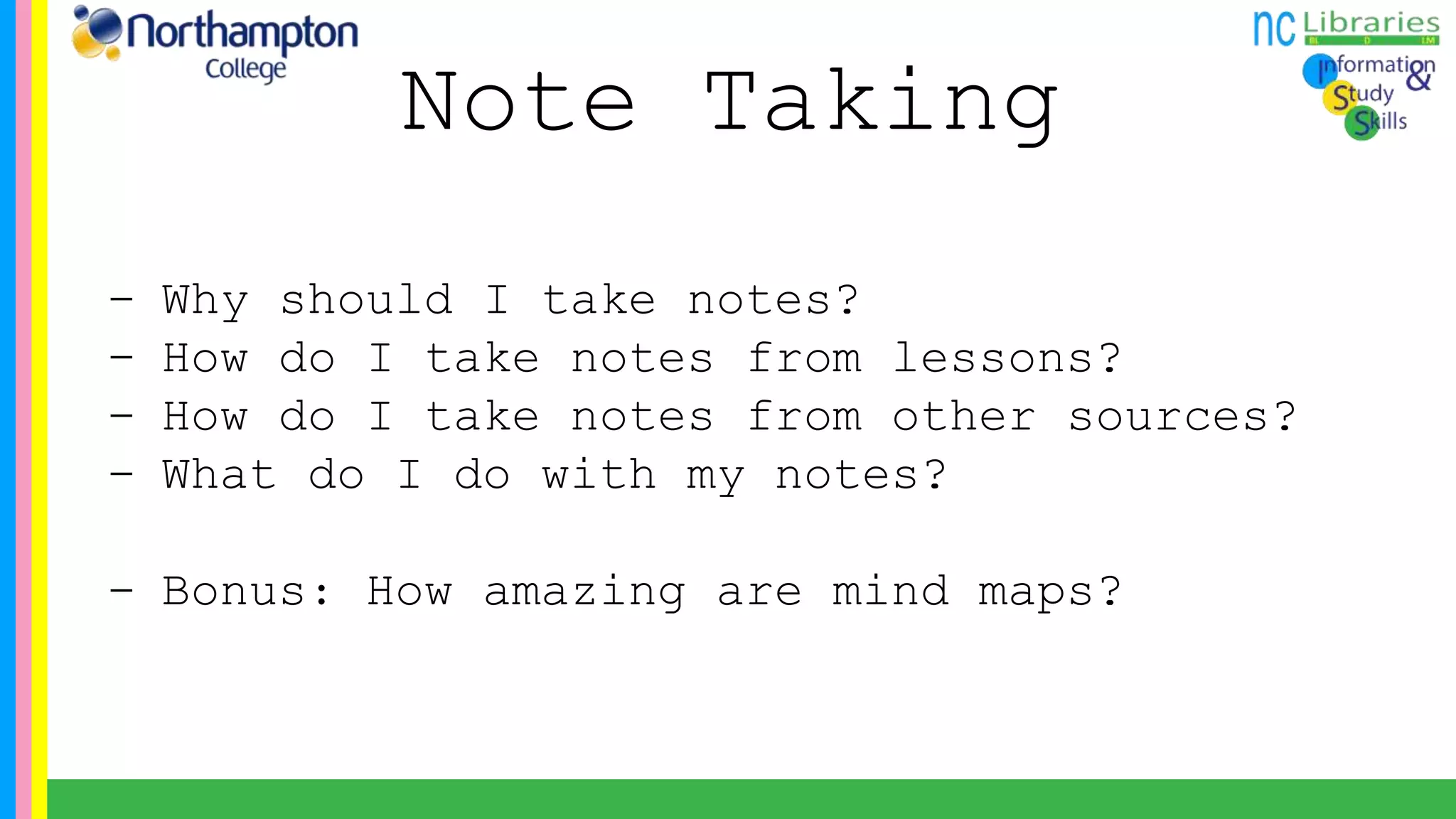 Note taking | PPT