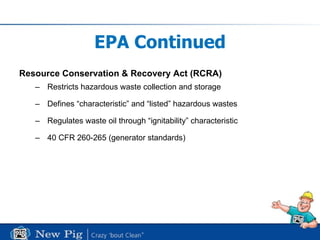 Leak & Spill Best Practices from New Pig | PPS