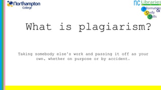 Plagiarism slides | PPTX | Resume Writing and Advice | Job Search