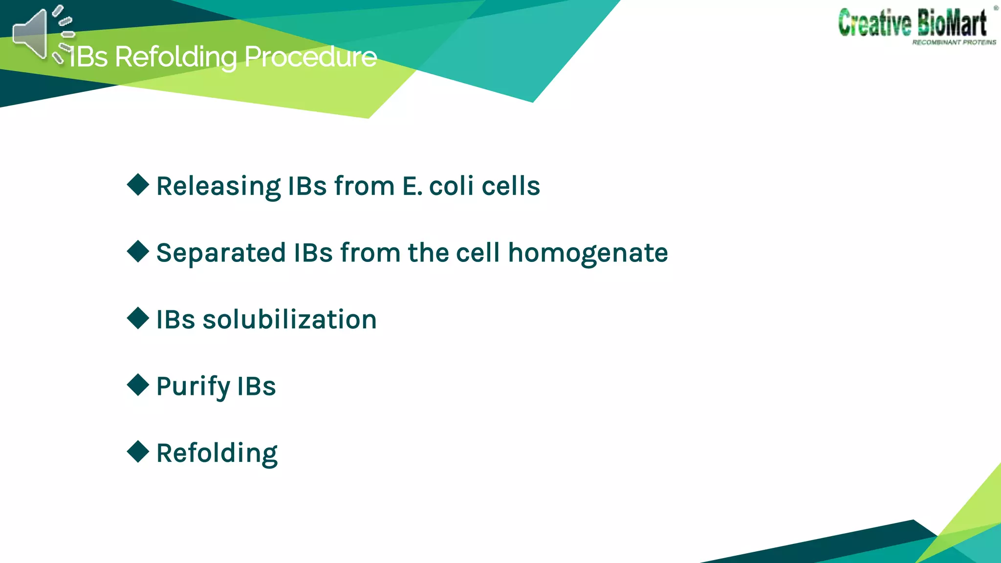 Refolding of inclusion body proteins from e. coli | PPTX