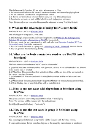 New selenium rc | PDF