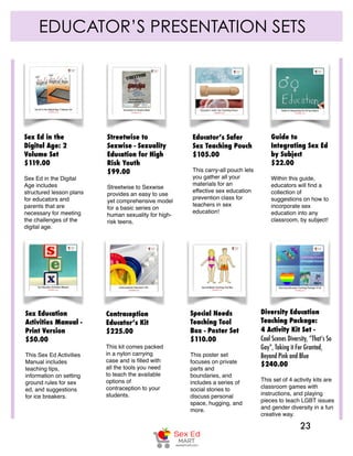 The Complete Sex Ed Mart Product Catalog | PDF
