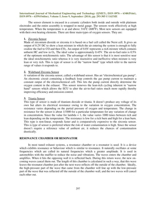 NEW TECHNOLOGIES USED IN AUTOMOTIVE EXHAUST SYSTEMS, REVIEW | PDF