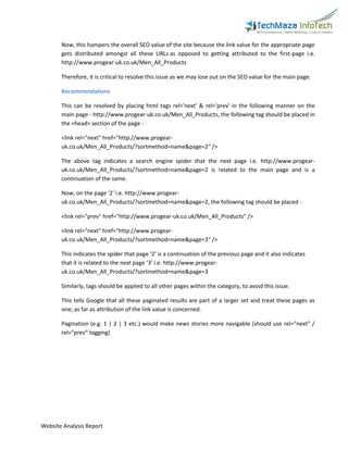 Website analysis report | DOCX