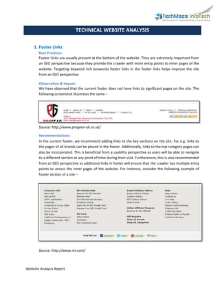 Website analysis report | DOCX