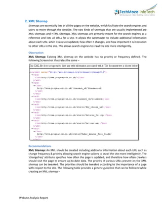 Website analysis report | DOCX
