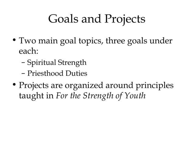 New Young Men Duty to God Program 2010 (LDS) | PPT