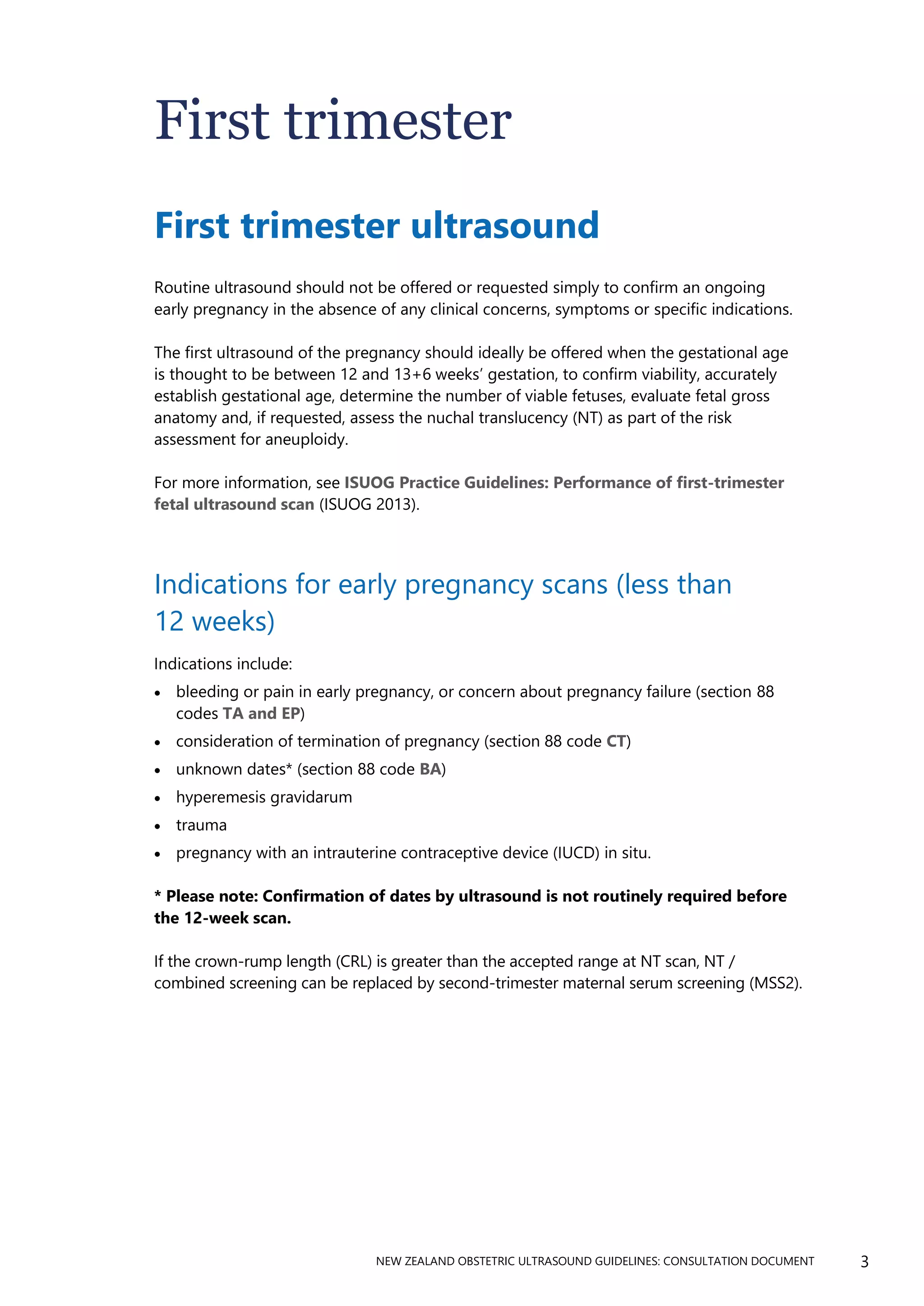 New zealand obstetric ultrasound guidelines consultation document mar ...