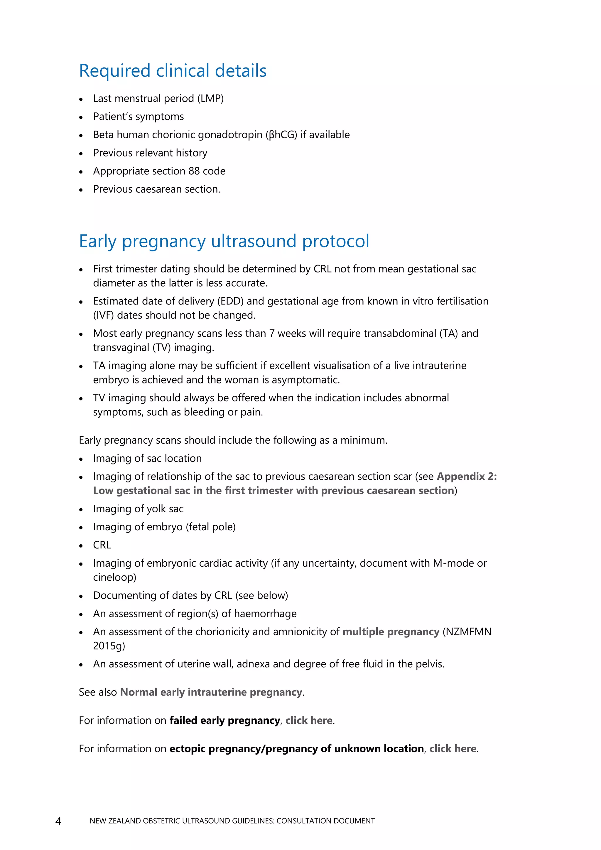 New zealand obstetric ultrasound guidelines consultation document mar ...
