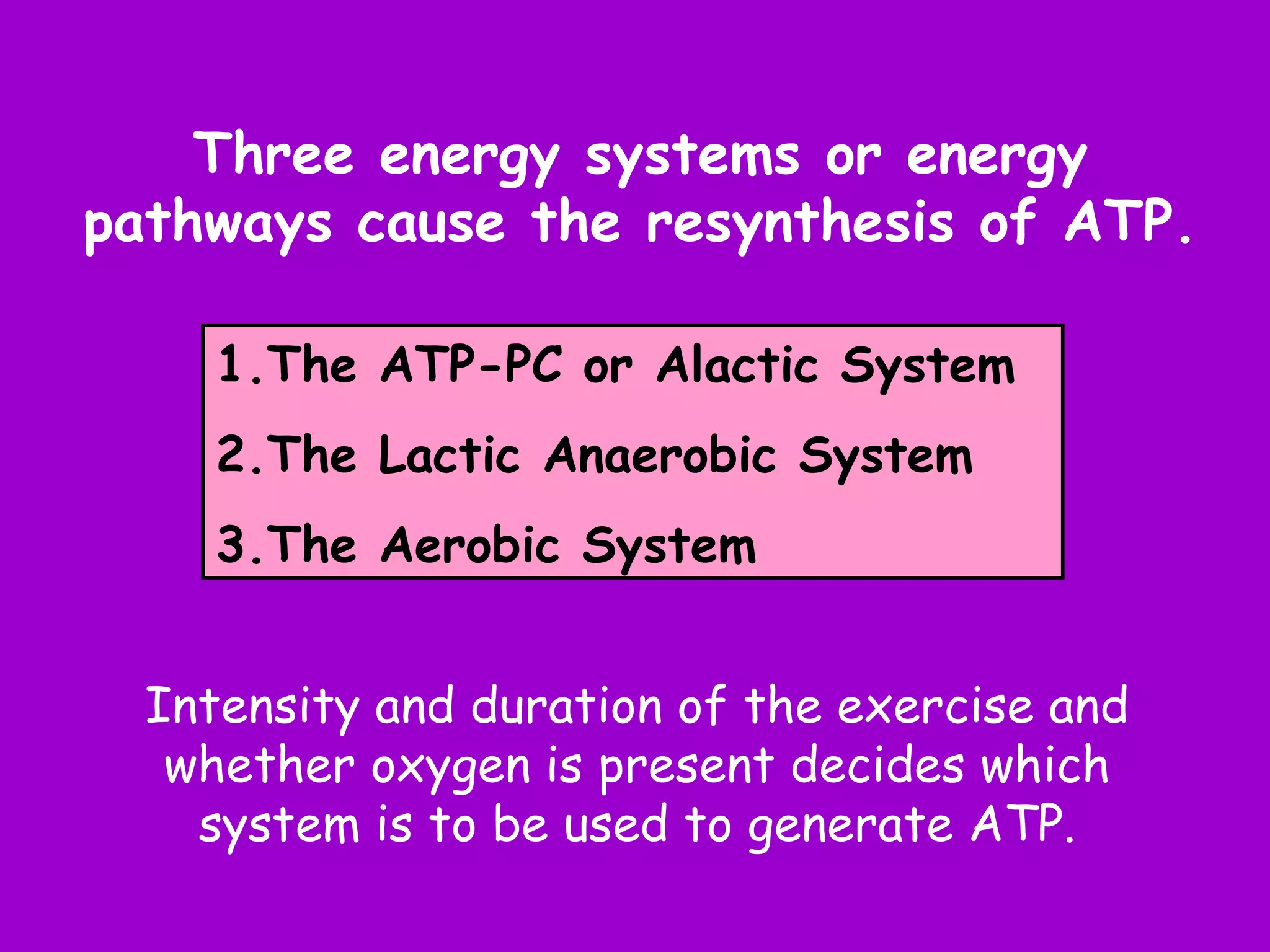 Atp-pc system | PPT | Chemistry | Science