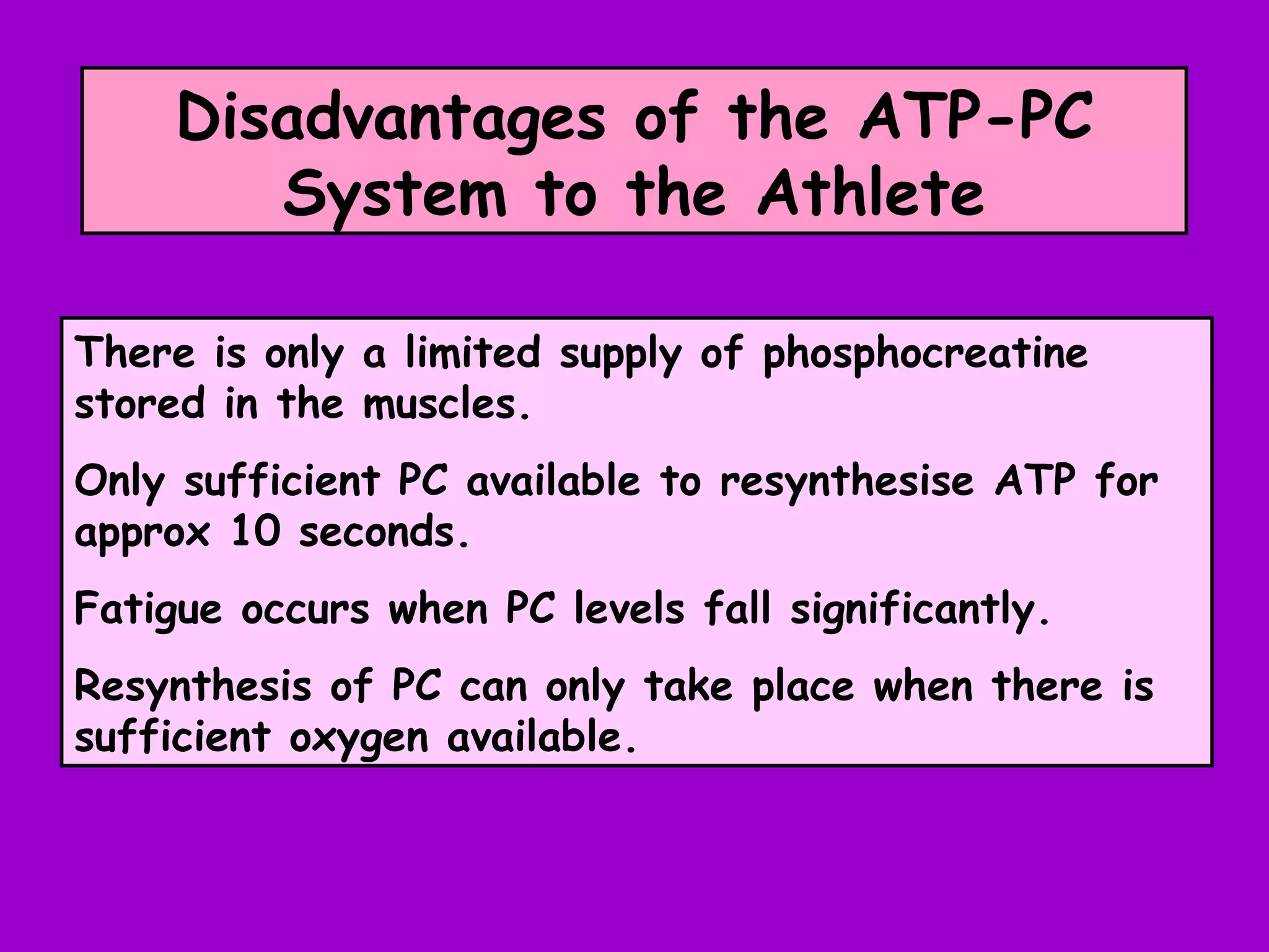 Atp-pc system | PPT | Chemistry | Science