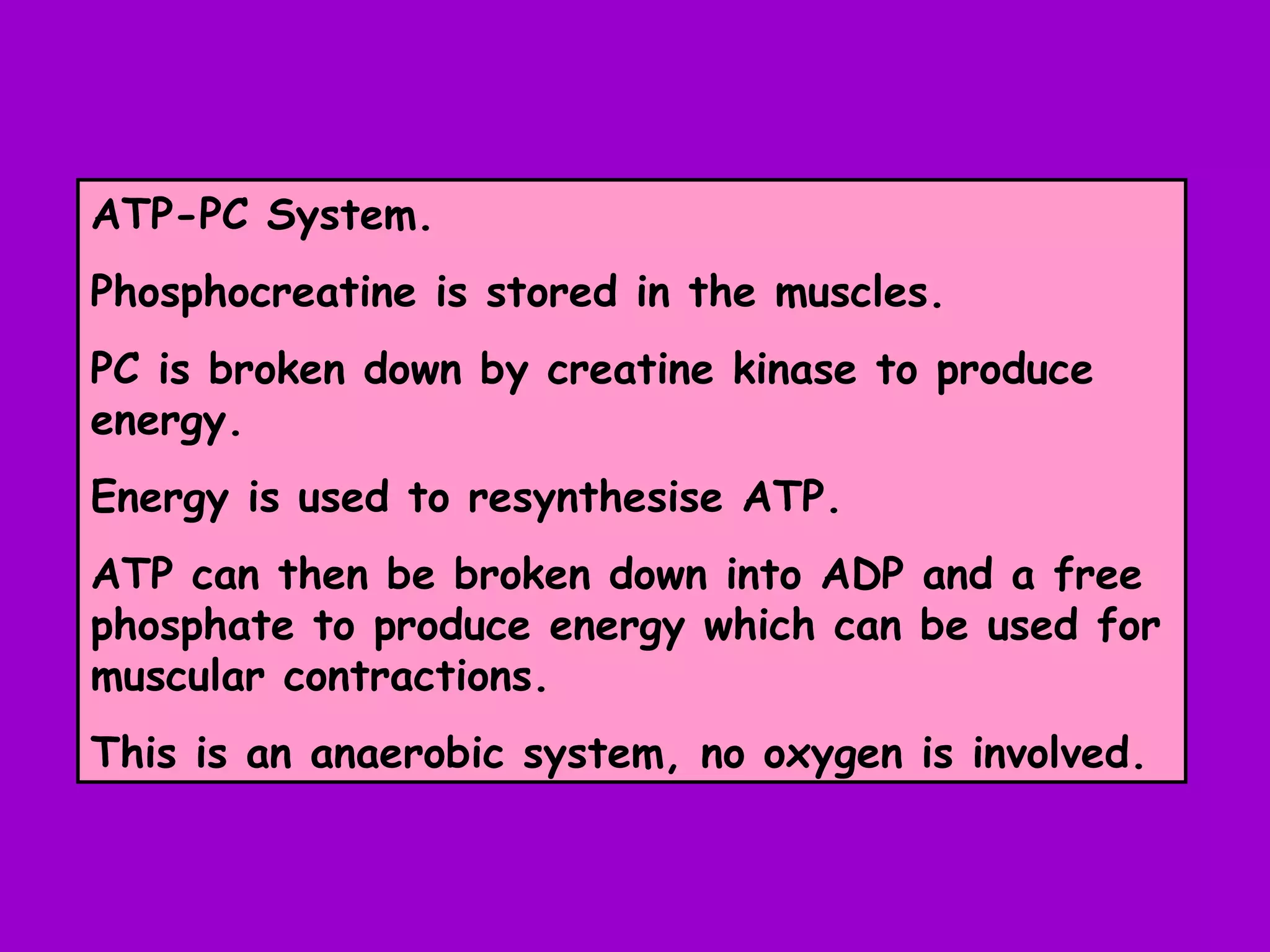 Atp-pc system | PPT