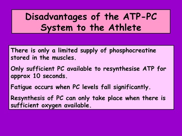 Atp-pc system | PPT | Chemistry | Science