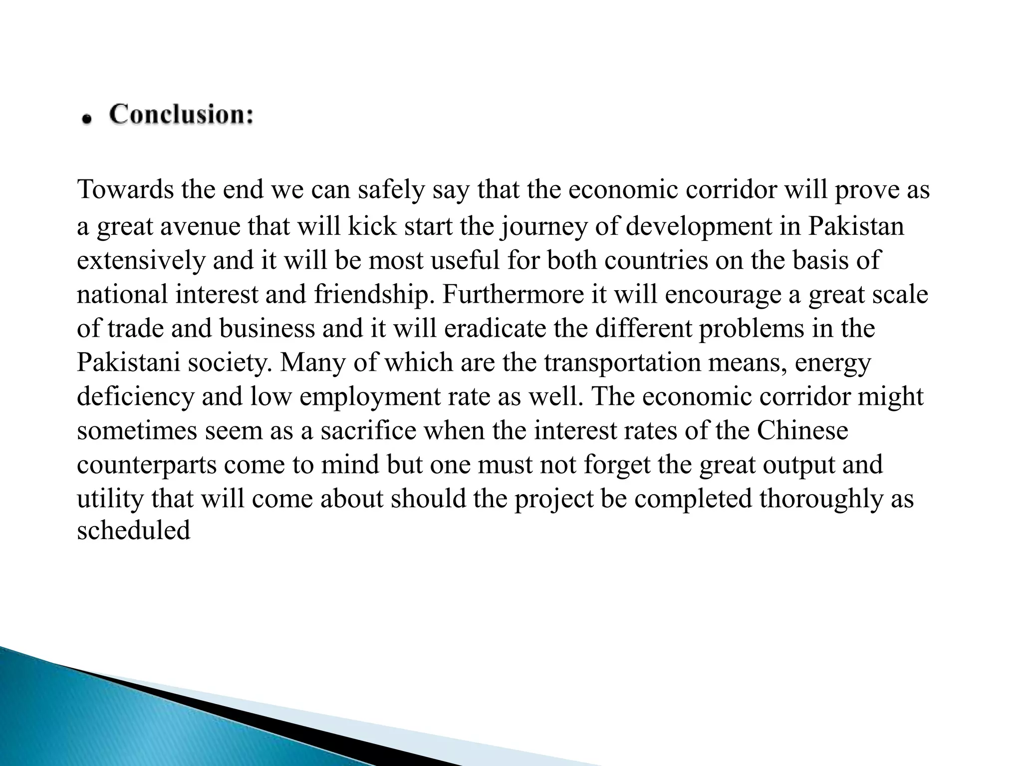 CPEC and Economic Development | PPTX