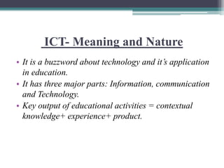 Information Communication Technology In Education