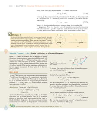 Fundamentals of Physics "ROLLING, TORQUE, AND ANGULAR MOMENTUM" | PDF
