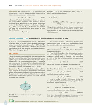 Fundamentals of Physics "ROLLING, TORQUE, AND ANGULAR MOMENTUM" | PDF