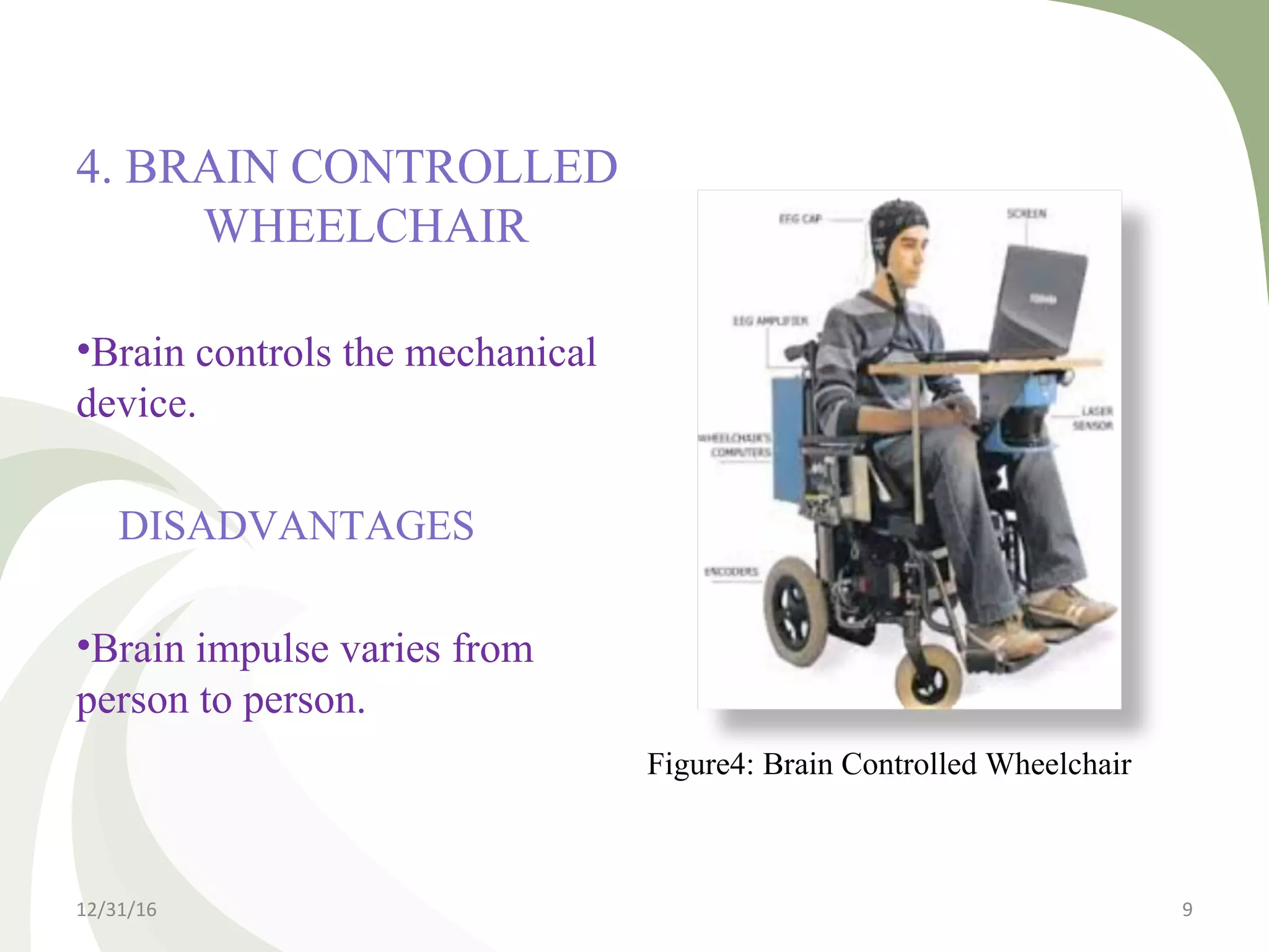 HEAD MOTION CONTROLLED BY WHEELCHAIR | PPT