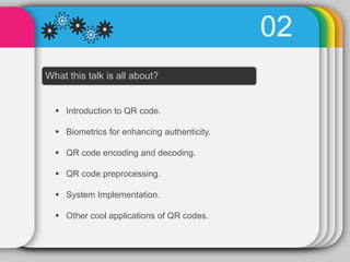 Anti Counterfeit System using QR codes and Various other applications | PPTX