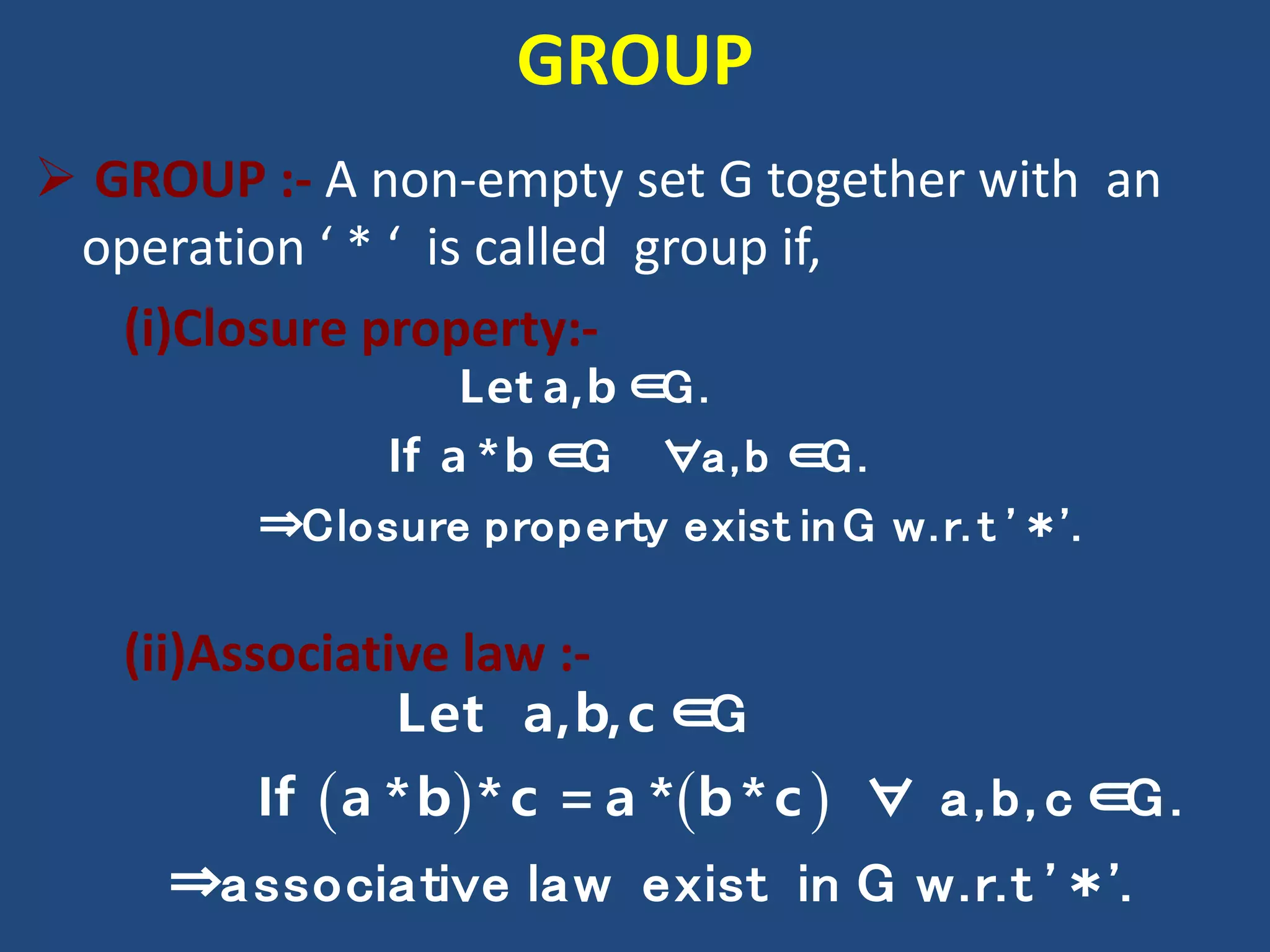SOME IMPORTANT TOPICS OF GROUP THEORY IN MODERN by Sonukumar .pptx | PPTX