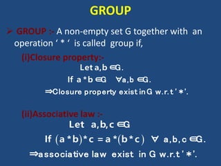 SOME IMPORTANT TOPICS OF GROUP THEORY IN MODERN by Sonukumar .pptx | PPTX