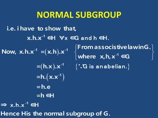 SOME IMPORTANT TOPICS OF GROUP THEORY IN MODERN by Sonukumar .pptx | PPTX