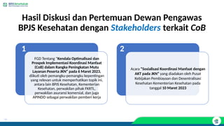 manfaat cob pada pelayanan kesehatan bagi tenaga kerja | PPTX