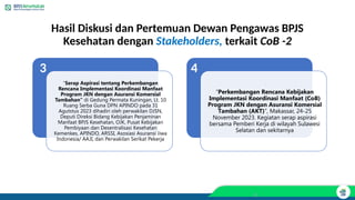 manfaat cob pada pelayanan kesehatan bagi tenaga kerja | PPTX