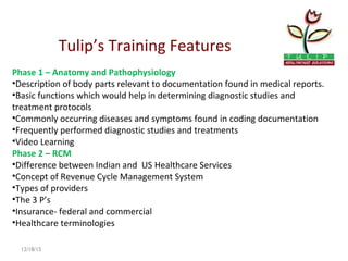 Tulip Healthcare Introduction to Medical coding | PPT