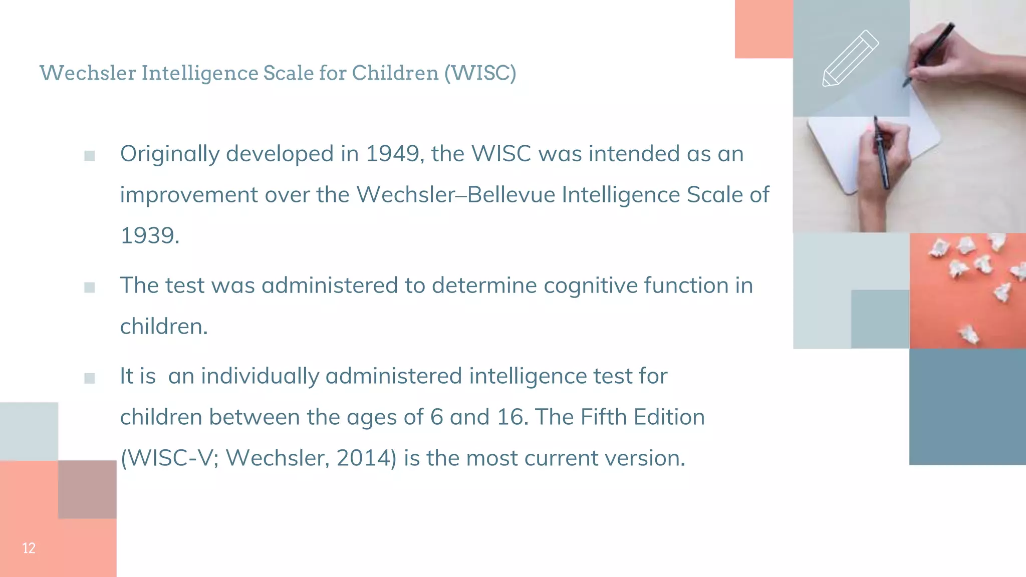 Tests of intelligence, aptitude and personality | PPTX