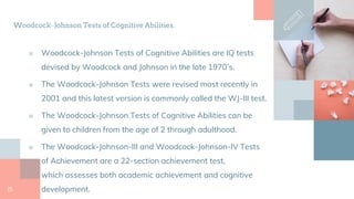 Tests of intelligence, aptitude and personality | PPTX