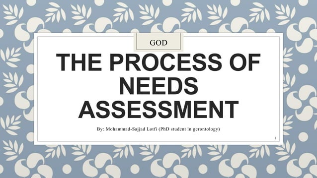 The Process of Needs Assessment | PPTX