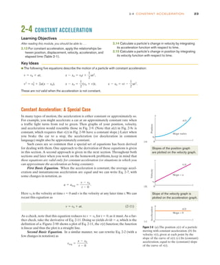 Fundamentals of Physics (MOTION ALONG A STRAIGHT LINE) | PDF