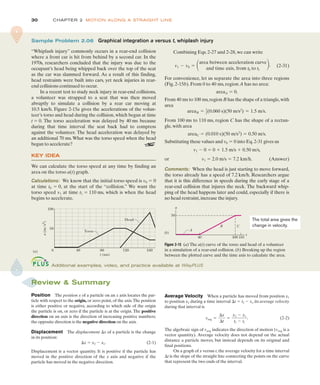 Fundamentals of Physics (MOTION ALONG A STRAIGHT LINE) | PDF