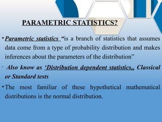 Parametric test jdixhbdicndjxnxixhbdjxjxhxn | PPTX